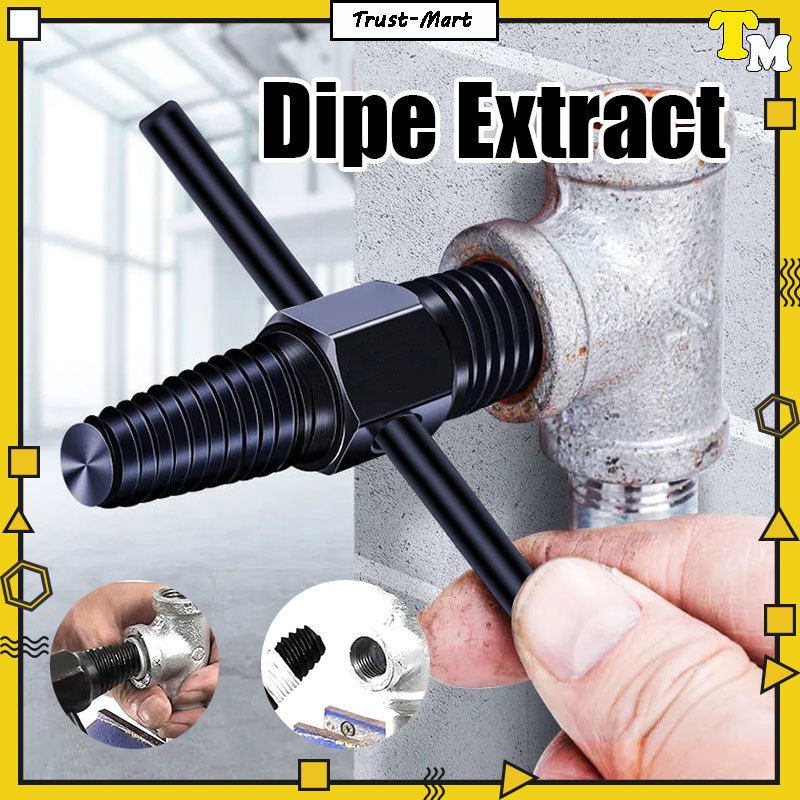 Pipe Extractor Water Extractor 1/2" - 3/4" Damaged Screw Extractor Paip ...