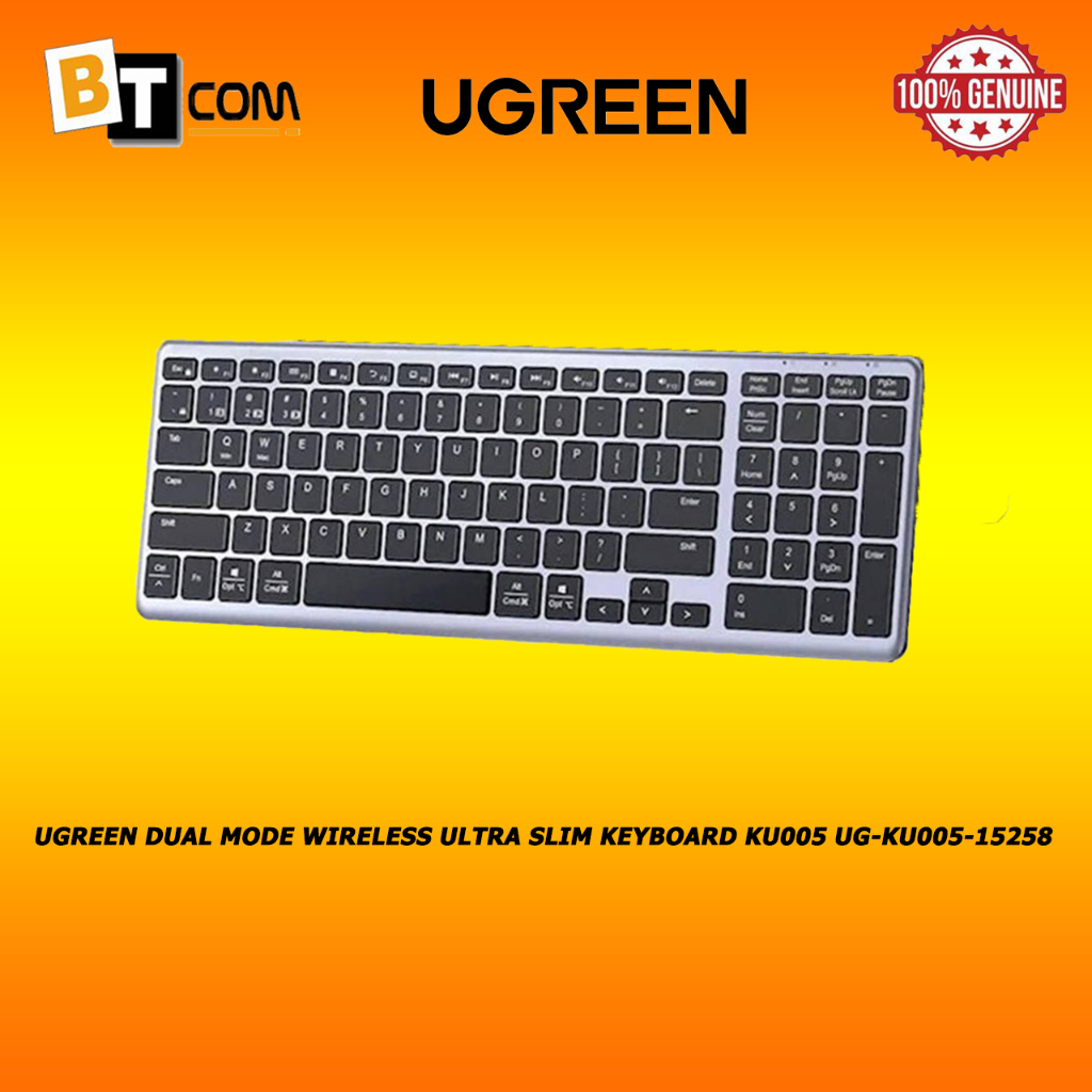 UGREEN DUAL MODE WIRELESS ULTRA SLIM KEYBOARD KU005 UG-KU005-15258 ...