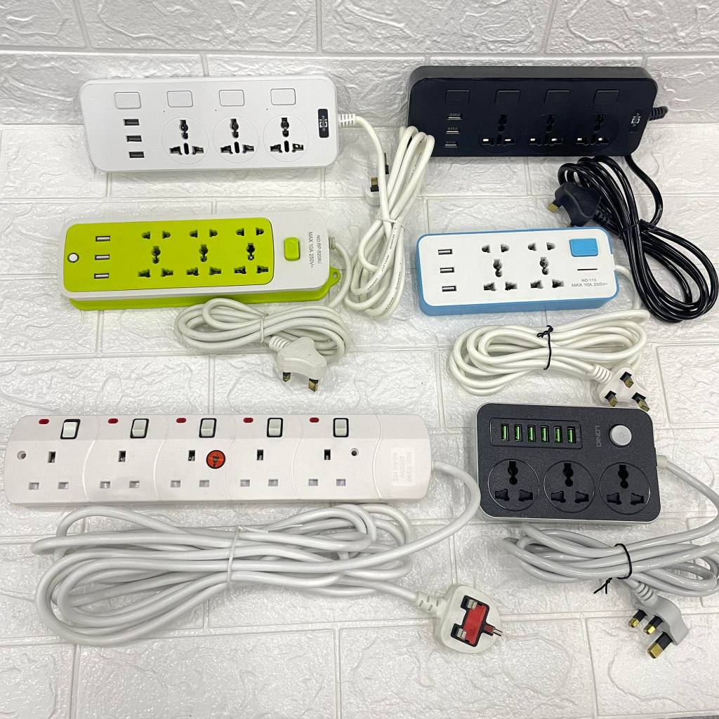 Electric Extension Wire Plug Socket Expand 5way 3way 2way With Usb Charging Port Electric Socket