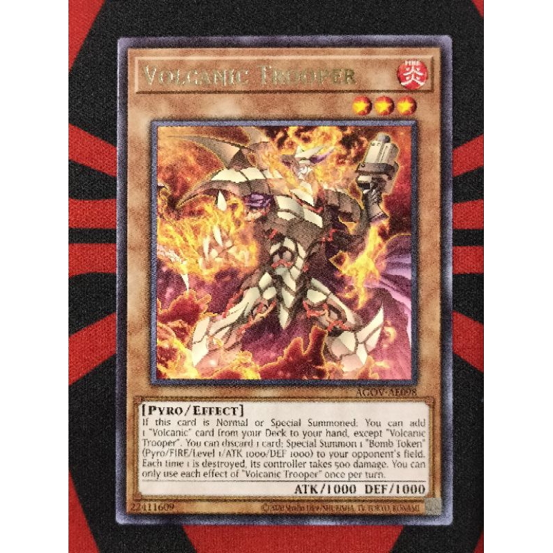 YUGIOH KONAMI AGOV-AE098 Volcanic Trooper (Rare) | Shopee Malaysia