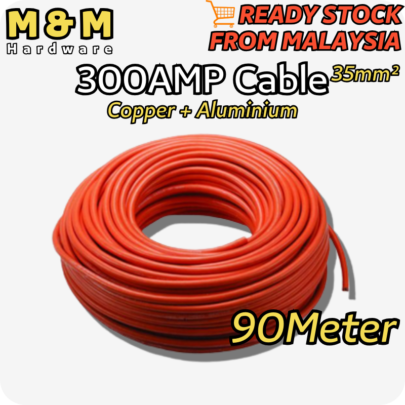 300AMP Copper Welding Cable 90 Meter Made in Thailand 300 AMP CCA Cable ...