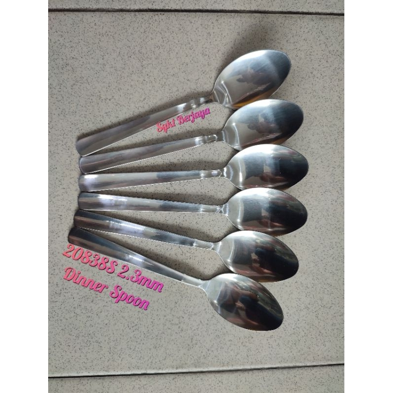 20838S Dinner Spoon 6Pc 2.3mm | Shopee Malaysia