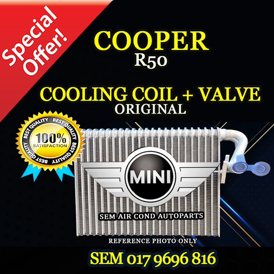MINI COOPER R50 ORIGINAL COOLING COIL + EXPANSION VALVE (CAR AIRCOND ...