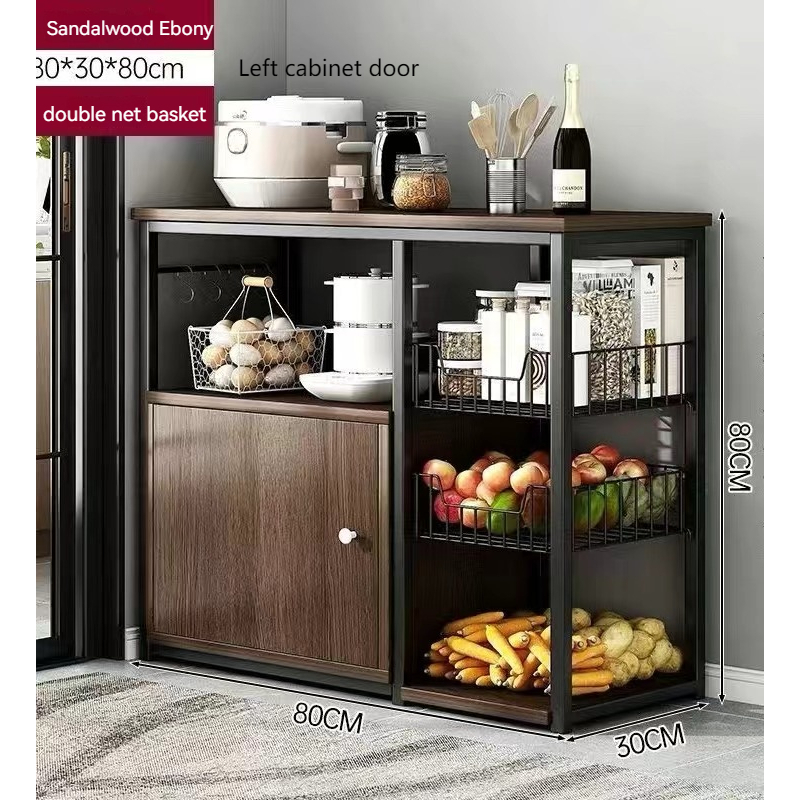 Kitchen storage cabinet multi-functional floor-standing storage cabinet ...
