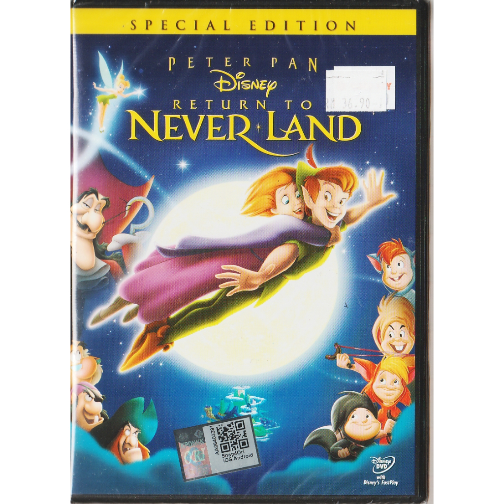 DVD PETERPAN : RETURN TO NEVER LAND : SPECIAL EDITION ( ORIGINAL ) PETER PAN | Shopee Malaysia