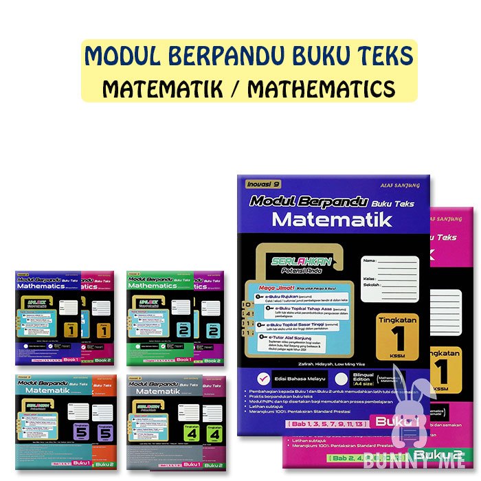 [BUNNY] 2024 Buku Sekolah : Inovasi 9 Modul Berpandu Buku Teks Matematik Mathematics Tingkatan 1 ...