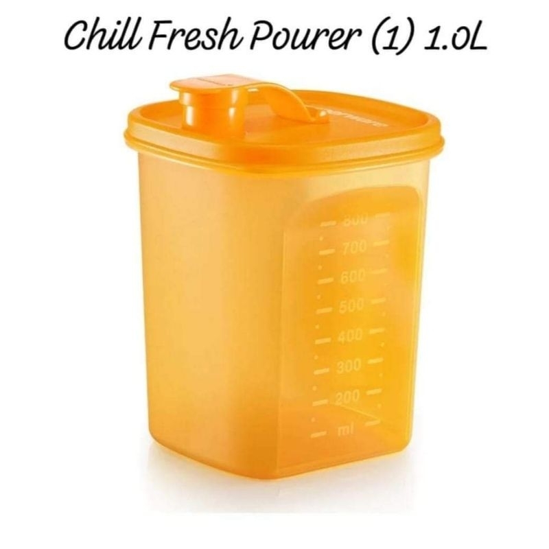 Tupperware Mini Pour Chill Fresh Pour 1L milk keeper (Letak Susu cair ...