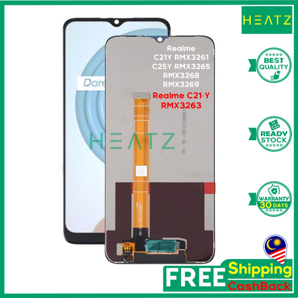 REALME C21Y C25Y RMX3261 REALM RMX3265 RMX3268 RMX3269 Realme C21-Y RMX3263 LCD TOUCH SCREEN ...