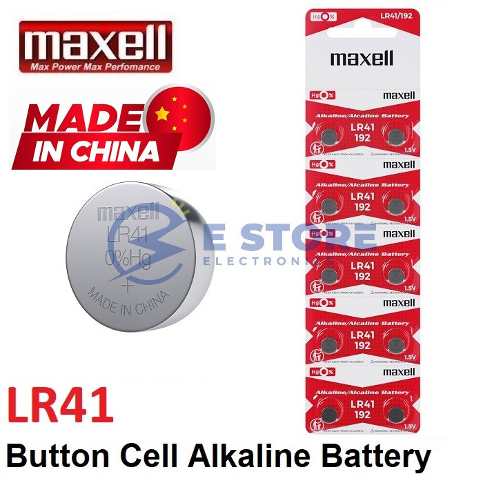 LR41 AG3 LR736 392A 192 SR41 GENUINE Maxell Button Cell Alkaline Battery 1.5V | Shopee Malaysia