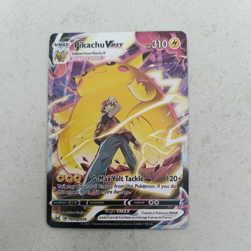 [UNKNOWN STATUS] Pokémon cards PIKACHU GIGANTAMAX | Shopee Malaysia