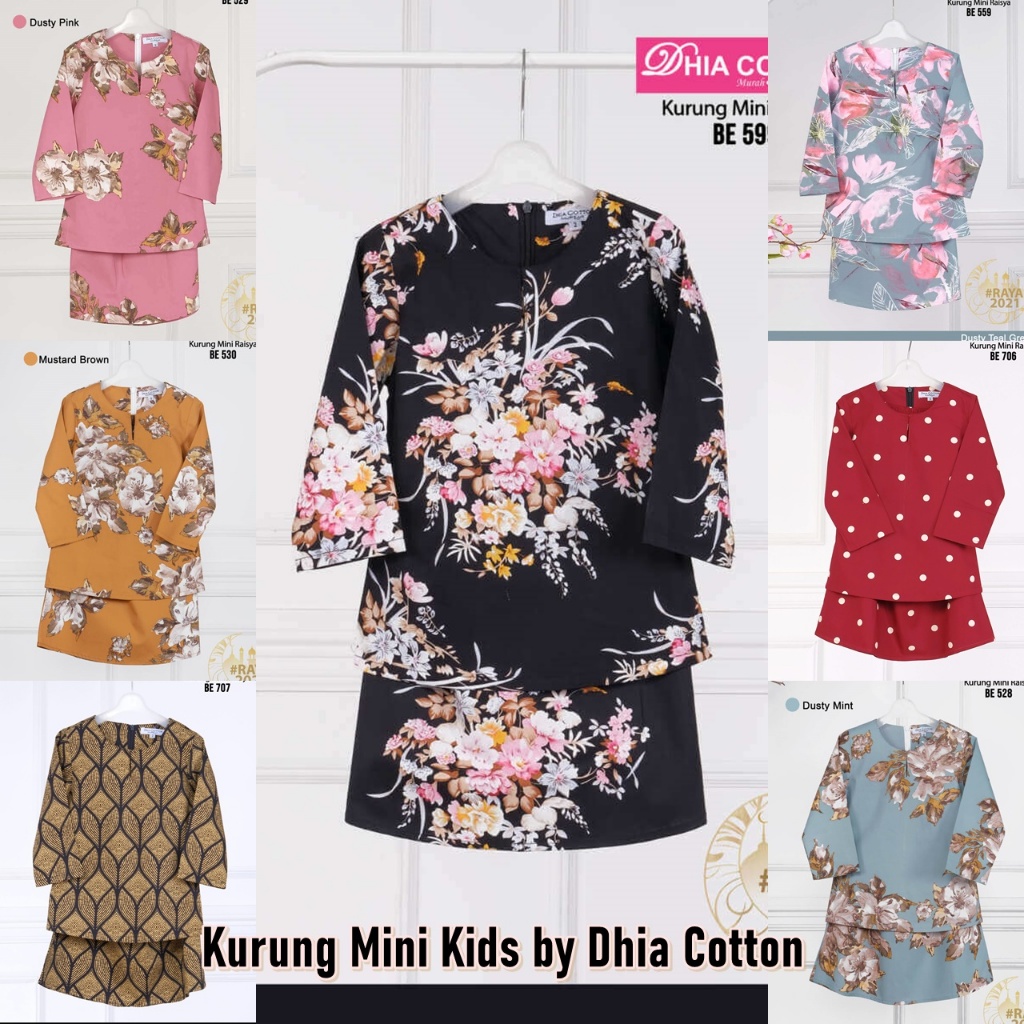 [AIDILADHA COLLECTION] NEW RELEASE Baju Kurung Mini Raisya For Kids ...