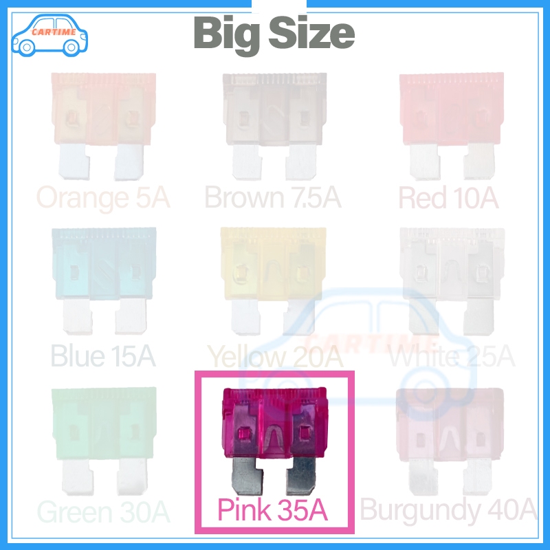 CARTIME Car Fuse Kereta Fius Kereta Original Mini Fuse Car Fuse Box 13A Fuse 10A Fuse 13A Fuse ...