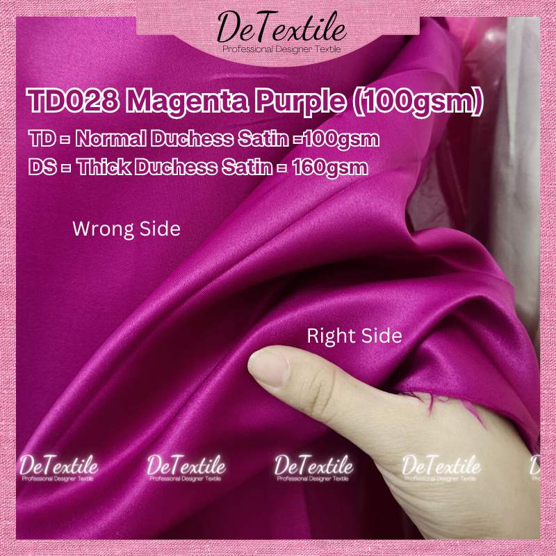 DeTextile Heavy Premium Duchess Satin Bridal Satin Fabric for Wedding ...