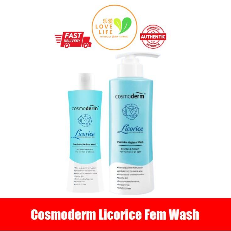 NEW PACKAGING Cosmoderm Licorice (with Lactic Acid & Aloe Vera ...