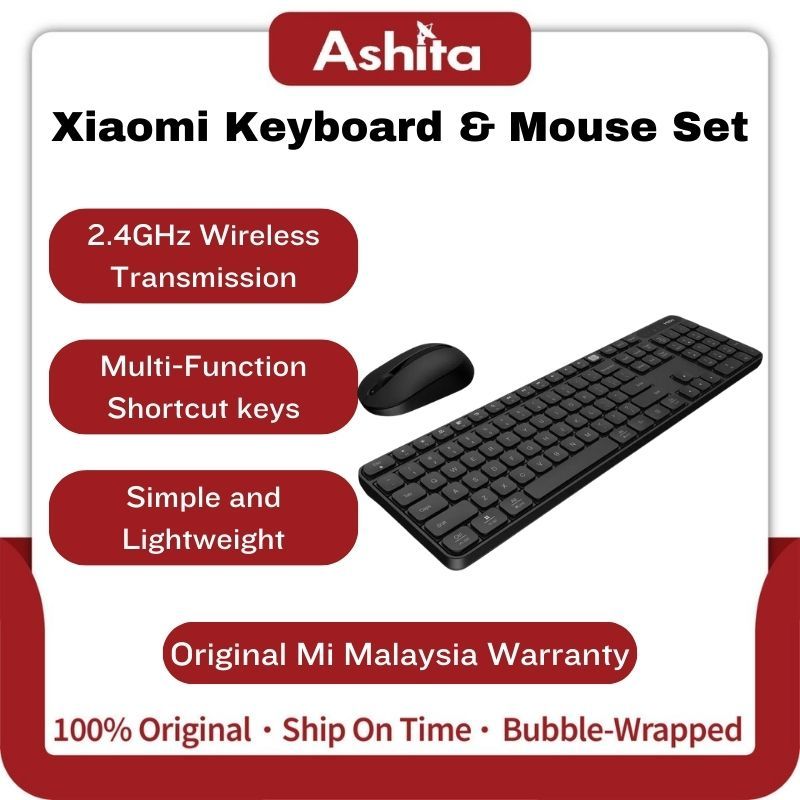 Xiaomi Wireless Keyboard and Mouse Combo | Shopee Malaysia