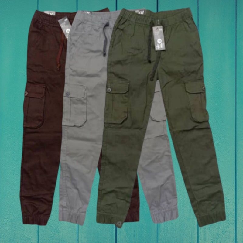 Seluar Cargo Jogger 6 Pocket Kain Tebal Cargo Pants Multi Pocket ...