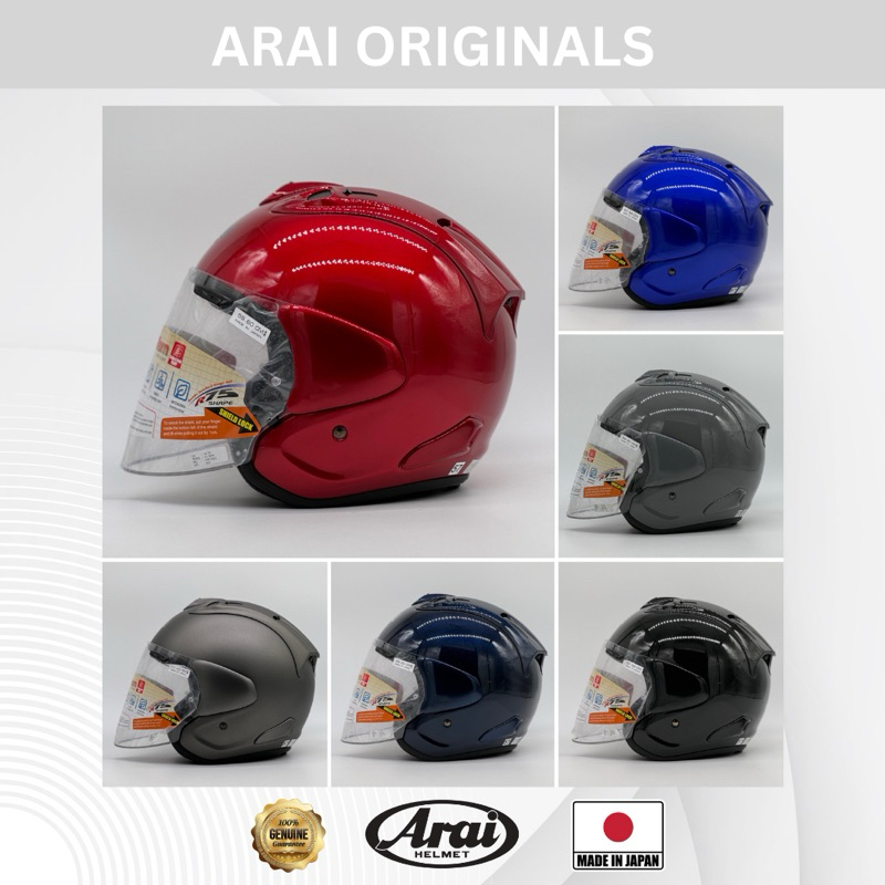 ARAI Vz-Ram Plain Color Original Helmet Made In Japan | Shopee Malaysia
