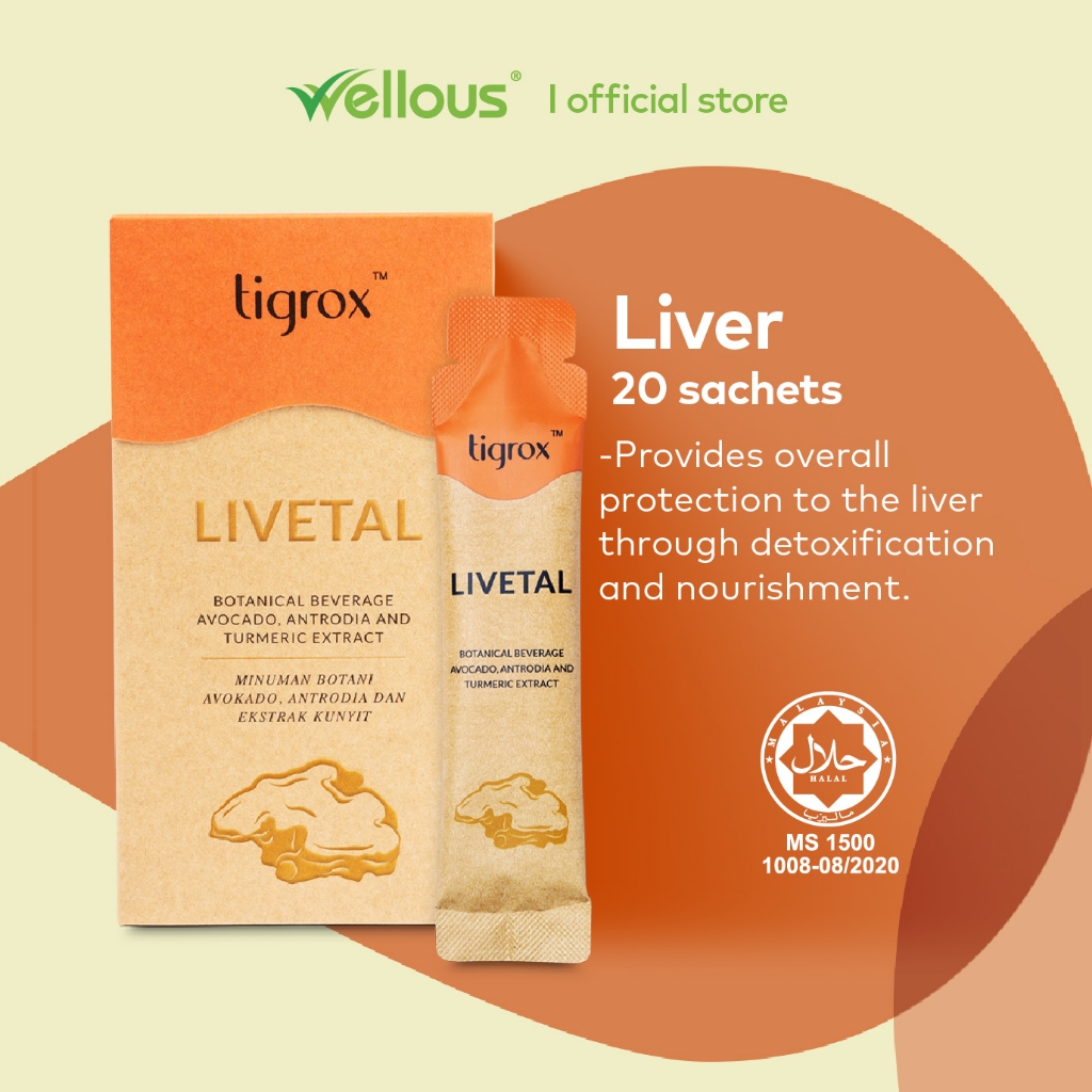 Tigrox Livetal (20 Sachets x 20ML) - Detoxification and nourishment of ...
