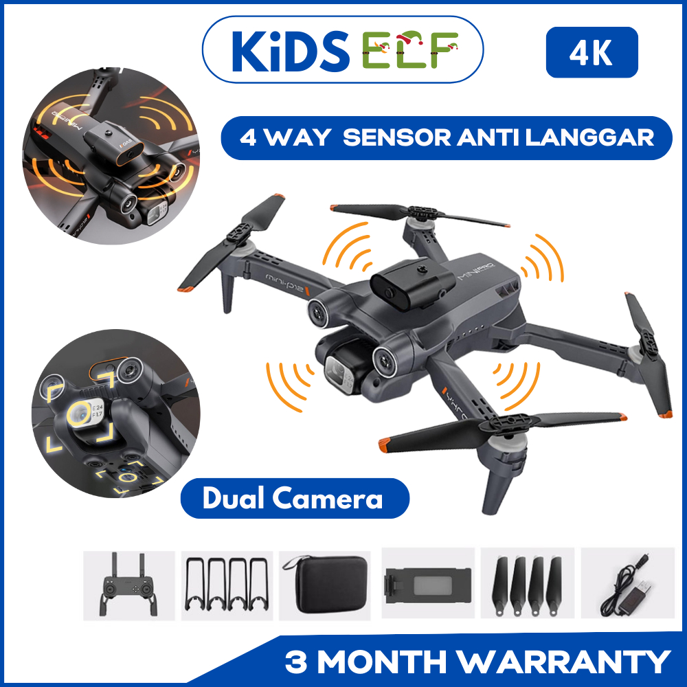 Rc Drone Dron P12 mini Drone WITH CAMERA ANTI LANGGAR deron control ...
