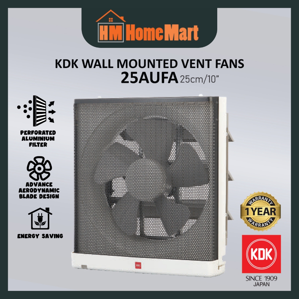 KDK 25AUFA Wall Mount Ventilating Fans (White ) (1 Year Warranty ...