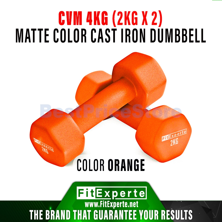 BPS FitExperte 1pair 2-5kg Neoprene Matte Dumbbell Coated Hexagon Dumbbells Fitness Workout ...