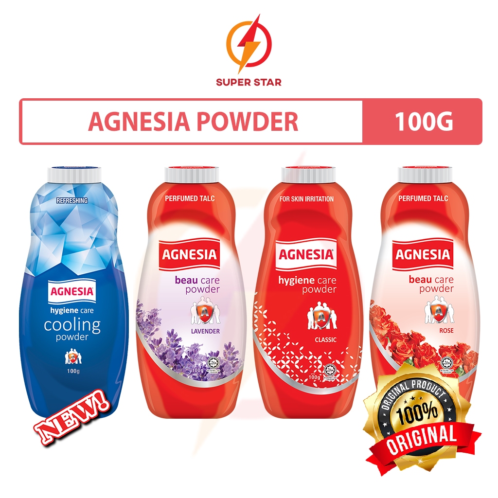 Agnesia Antiseptic Powder / Talcum 100g | Shopee Malaysia