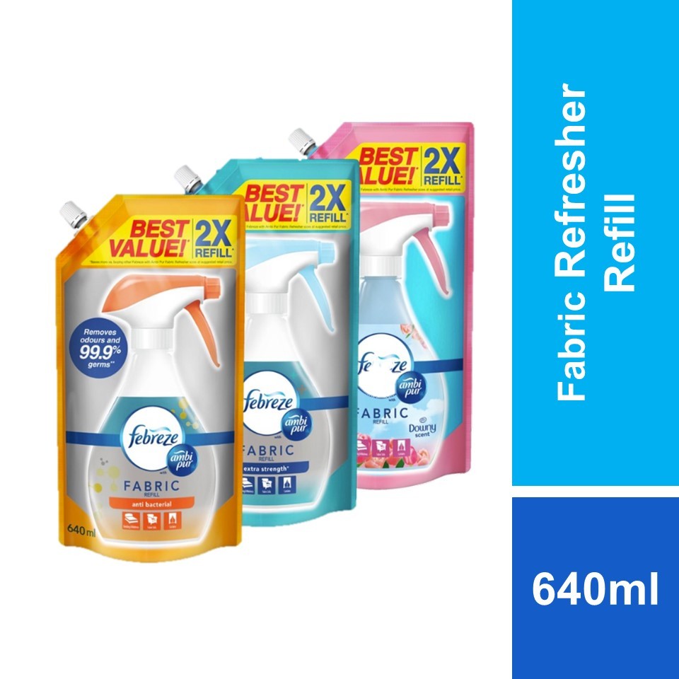 Febreze With Ambi Pur Fabric Fabric Refresher Refill 640 ml | Shopee ...