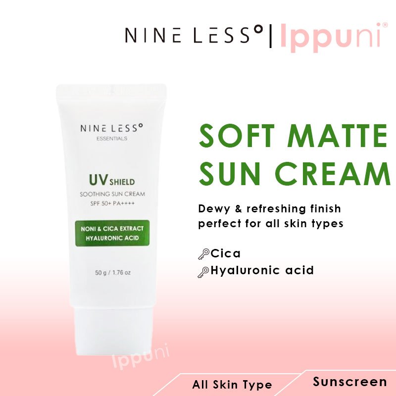 NINELESS Essentials UV Shield Soothing Sun Cream SPF50+ PA++++ 50g ...