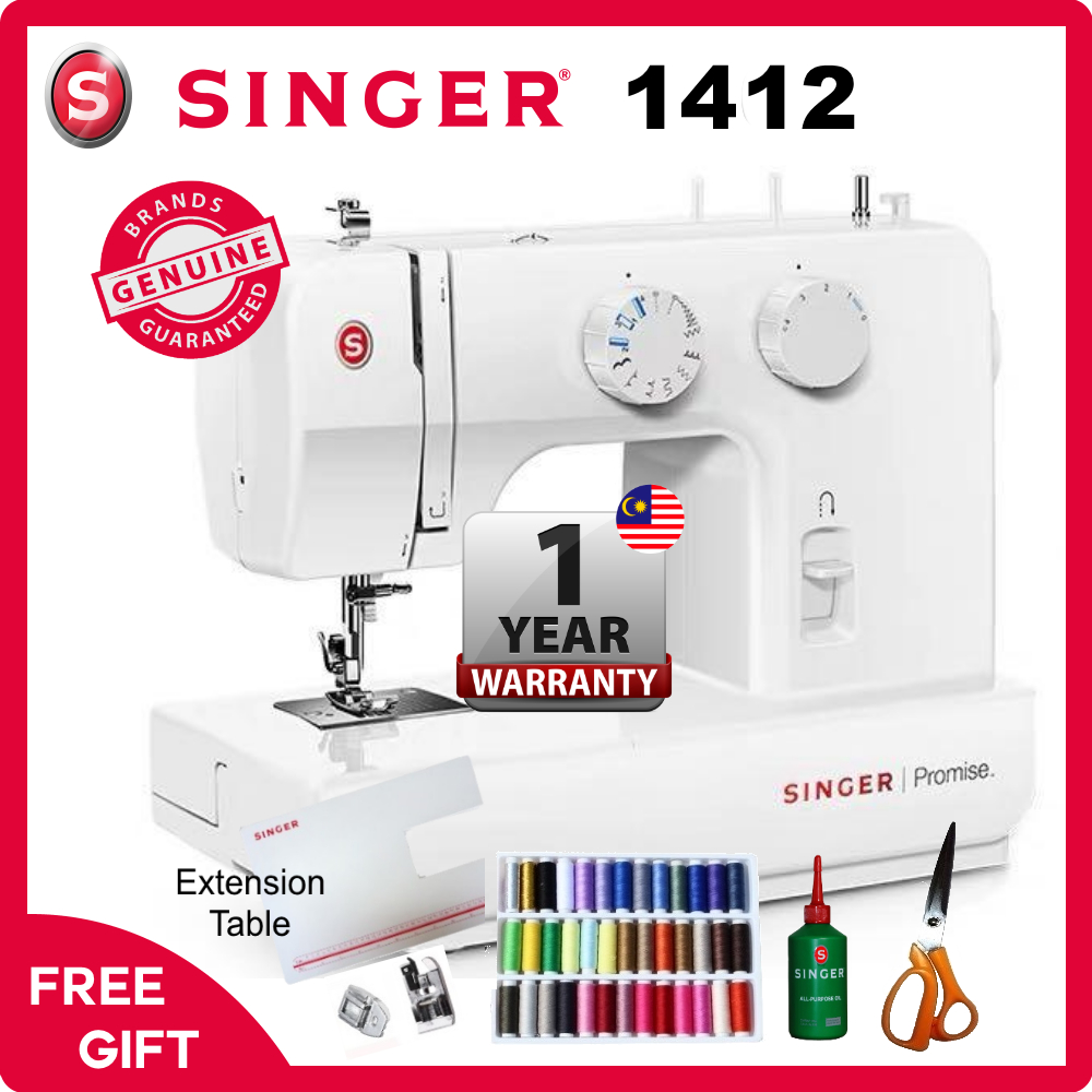 Singer 1409 1412 PROMISE Sewing Machine Mesin Jahit Singer (2 year ...
