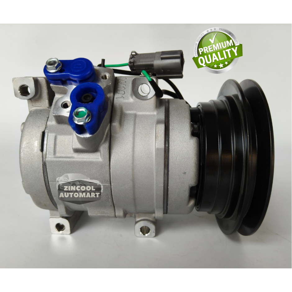 Hino Truck AirCond Compressor 10S15C 1A 24v ( Piping Left ) | Shopee ...