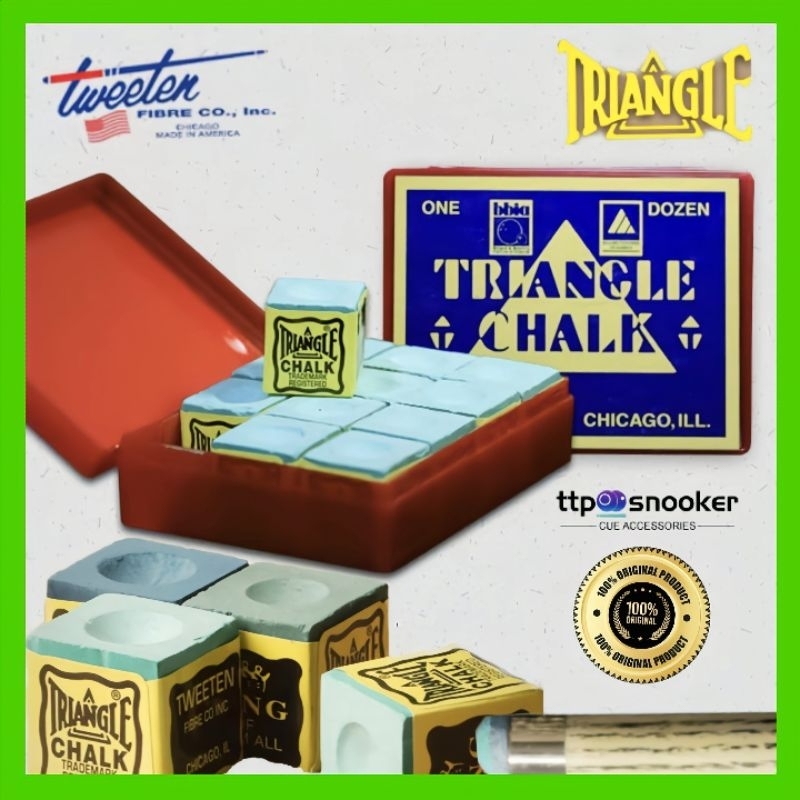 Original TRIANGLE snooker cue chalk by tweeten 🇺🇸 usa | Shopee Malaysia