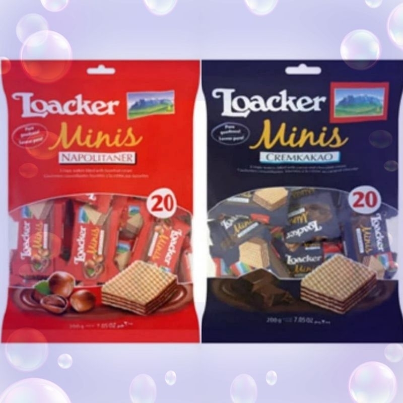 Loacker Classic Minis Creamkakao / Napolitaner 200g (20pcs) | Shopee ...