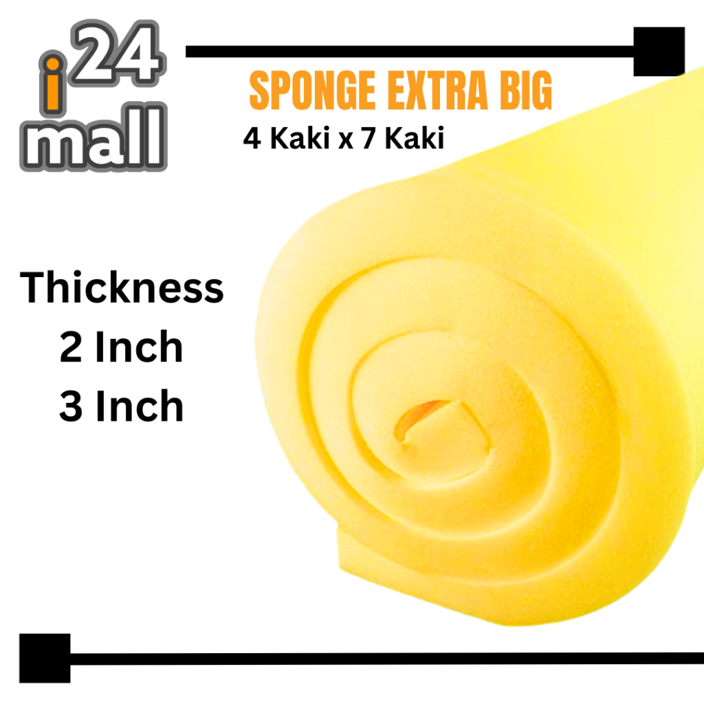 [4Feet x 7Feet] Extra Big Sponge Yellow High Quality Big Sponge / Span ...