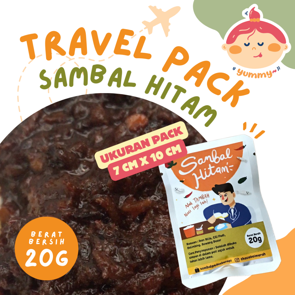 [Travel Pack] Sambal Hitam Pedas Berapi | Sambal Hitam Pahang Asli ...