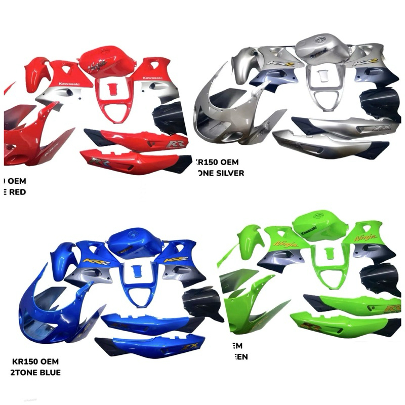 OEM CoverSet KAWASAKI ZX KRR 150 RR NINJA SHURIKEN RR150 DOUBLE R KENJI ...