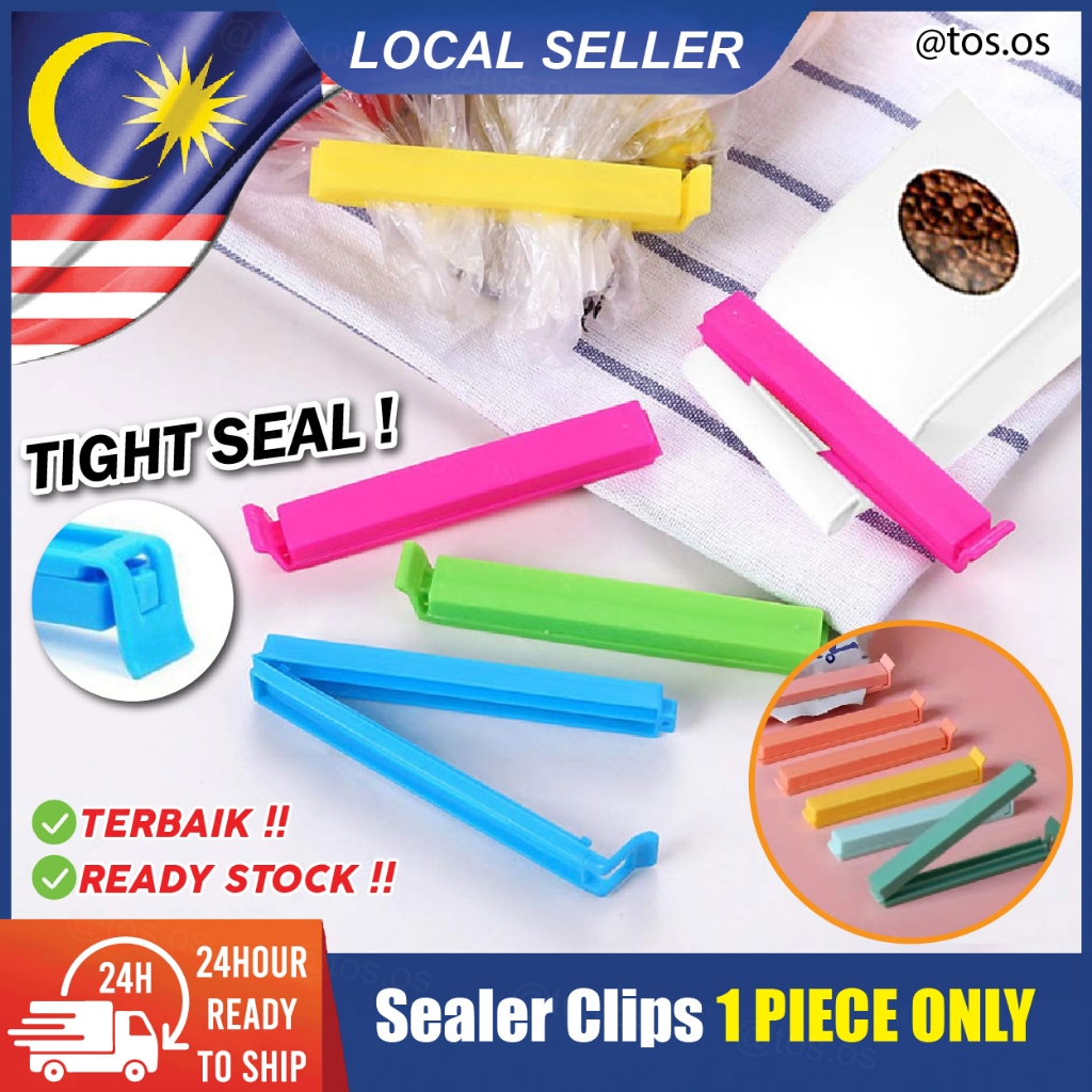 1PC ONLY Reusable Plastic Food Sealing Clips Snack Bags Clamp - Keep ...