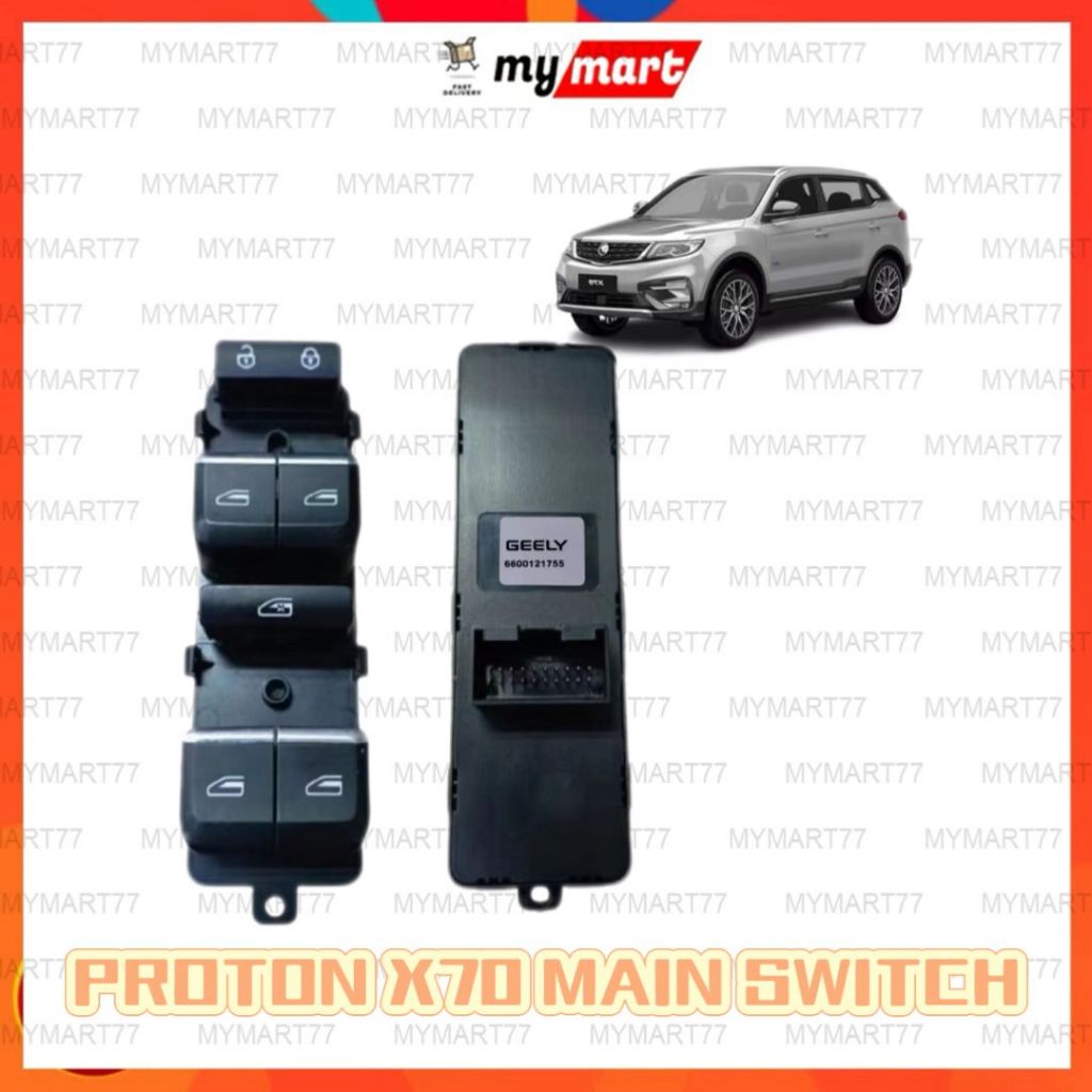 Proton X70 Master Suis Main Switch 4 AUTO Single Sub Switch AUTO 10Pin ...