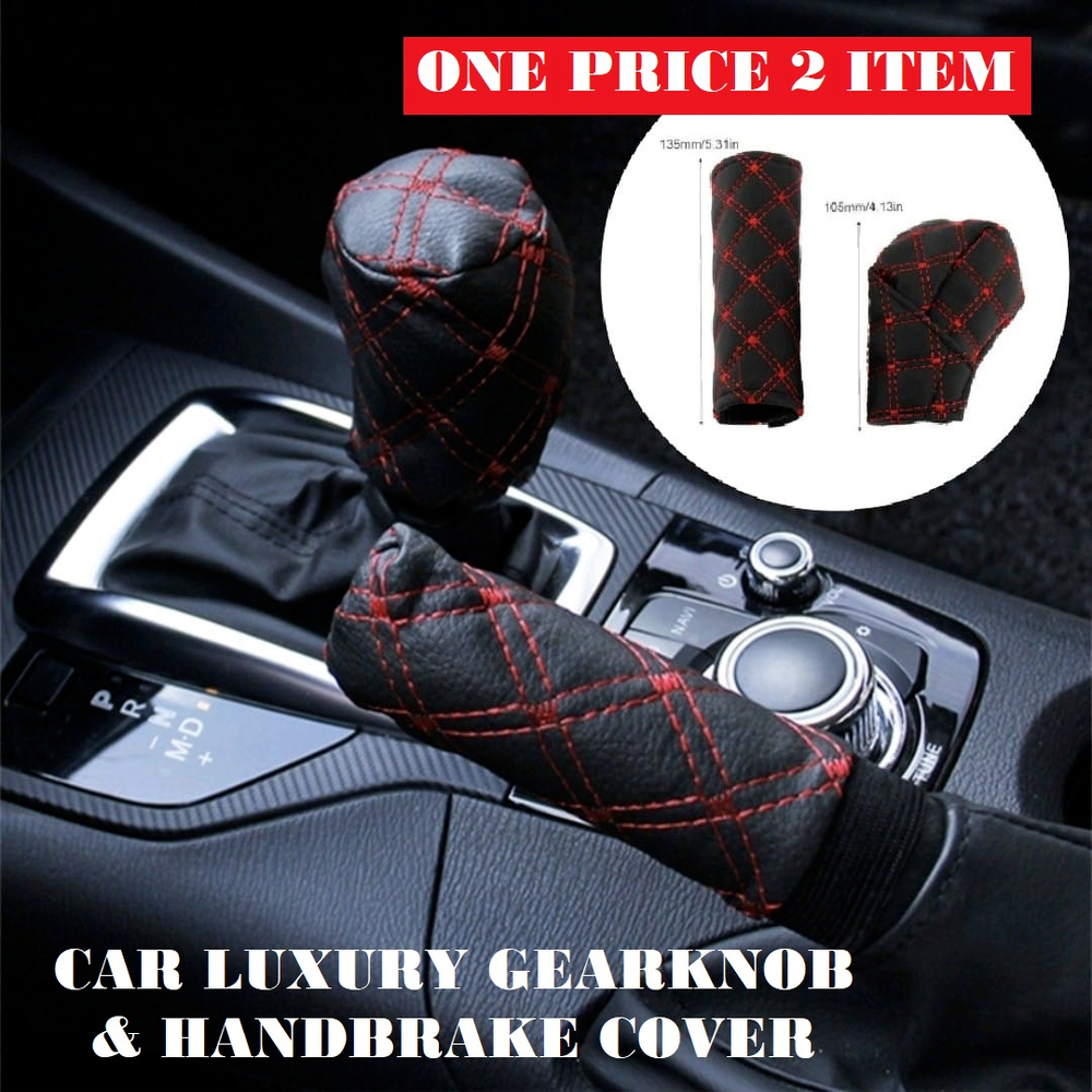 Car Gear Knob Shift Cover Gearknob Auto Manual Handbrake Hand Brake ...