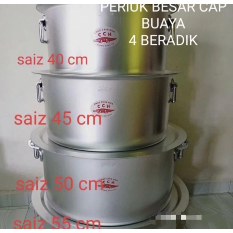 PERIUK JIDIN BESAR ADA TELINGA @PERIUK KENDURI CAP BUAYA TEBAL DAN ...