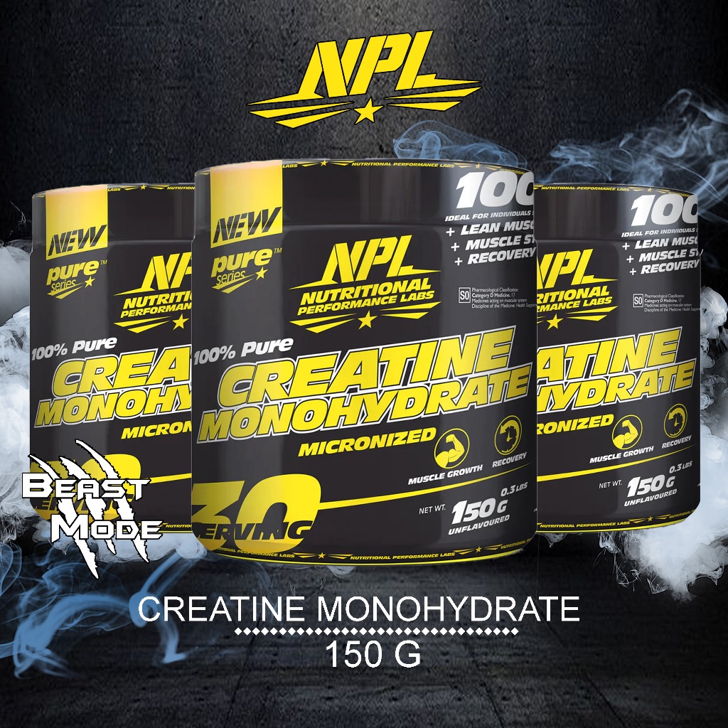 NPL 100% Micronized Creatine Monohydrate Unflavored powder 150 g ( 30 ...