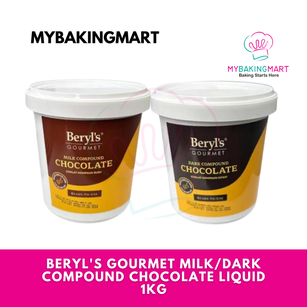 Beryl's Gourmet Milk/Dark Compund Chocolate Liquid 1kg Original ...