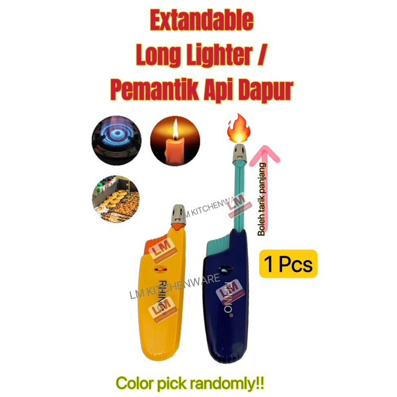 KITCHEN GAS LIGHTER / EXTENDABLE LONG LIGHTER / PEMETIK API PANJANG ...