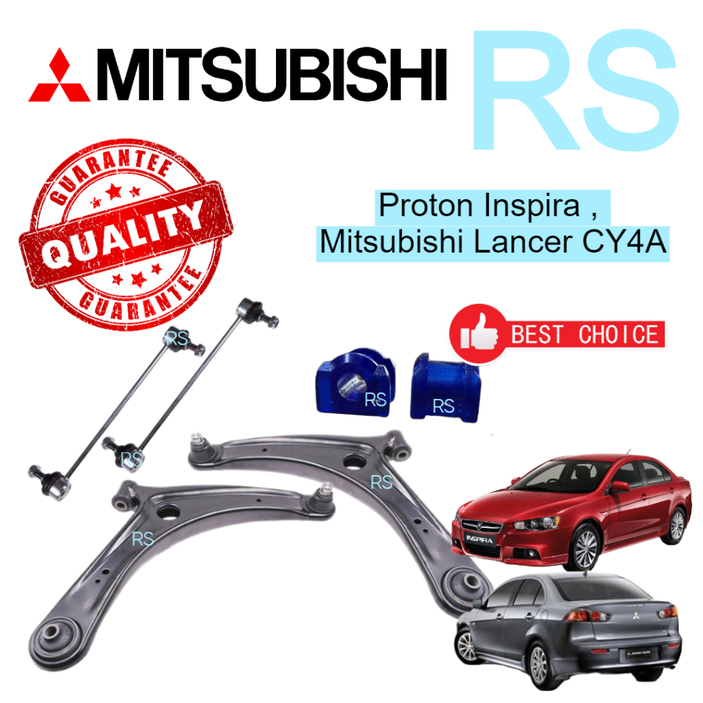 6 Item Combo Set Proton Inspira, Mitsubishi Lancer CY4A Front Lower Arm ...