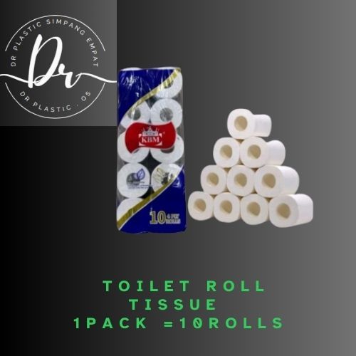 KBM 10 Roll 4 PLY Toilet Roll Toilet Paper Toilet Tissue | Shopee Malaysia