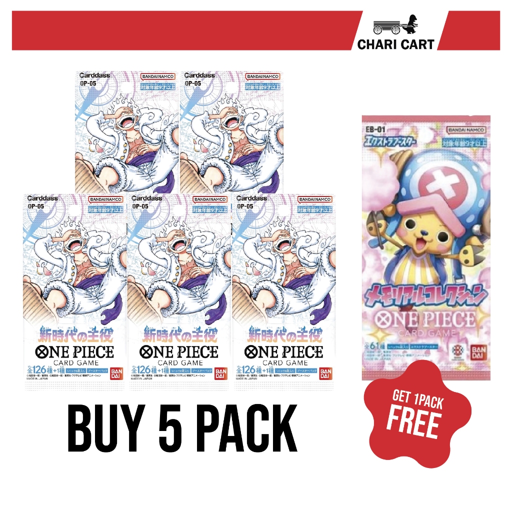 ONE PIECE Card Game Booster Pack OP05 Japanese Single Pack | Shopee ...