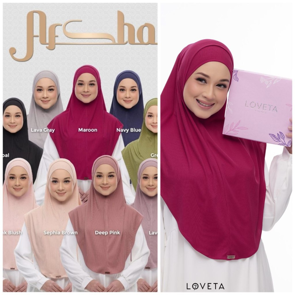 [RAYA 2024] TUDUNG AFSHA BY LOVETA SITI SARAH TUDUNG SARUNG INSTANT ...