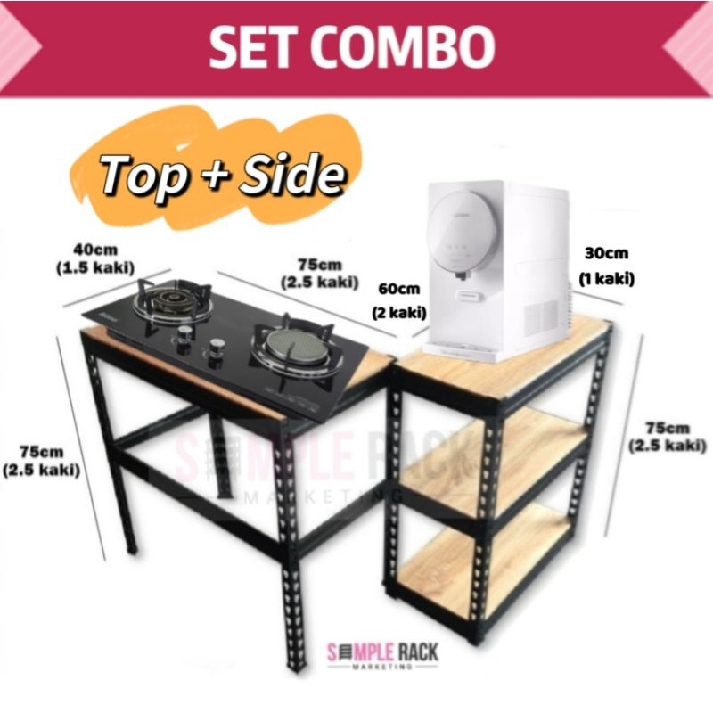 🔥 SIMPLE RACK Kitchen Rack Boltless Rack Storage Rack Rak Besi Rak ...