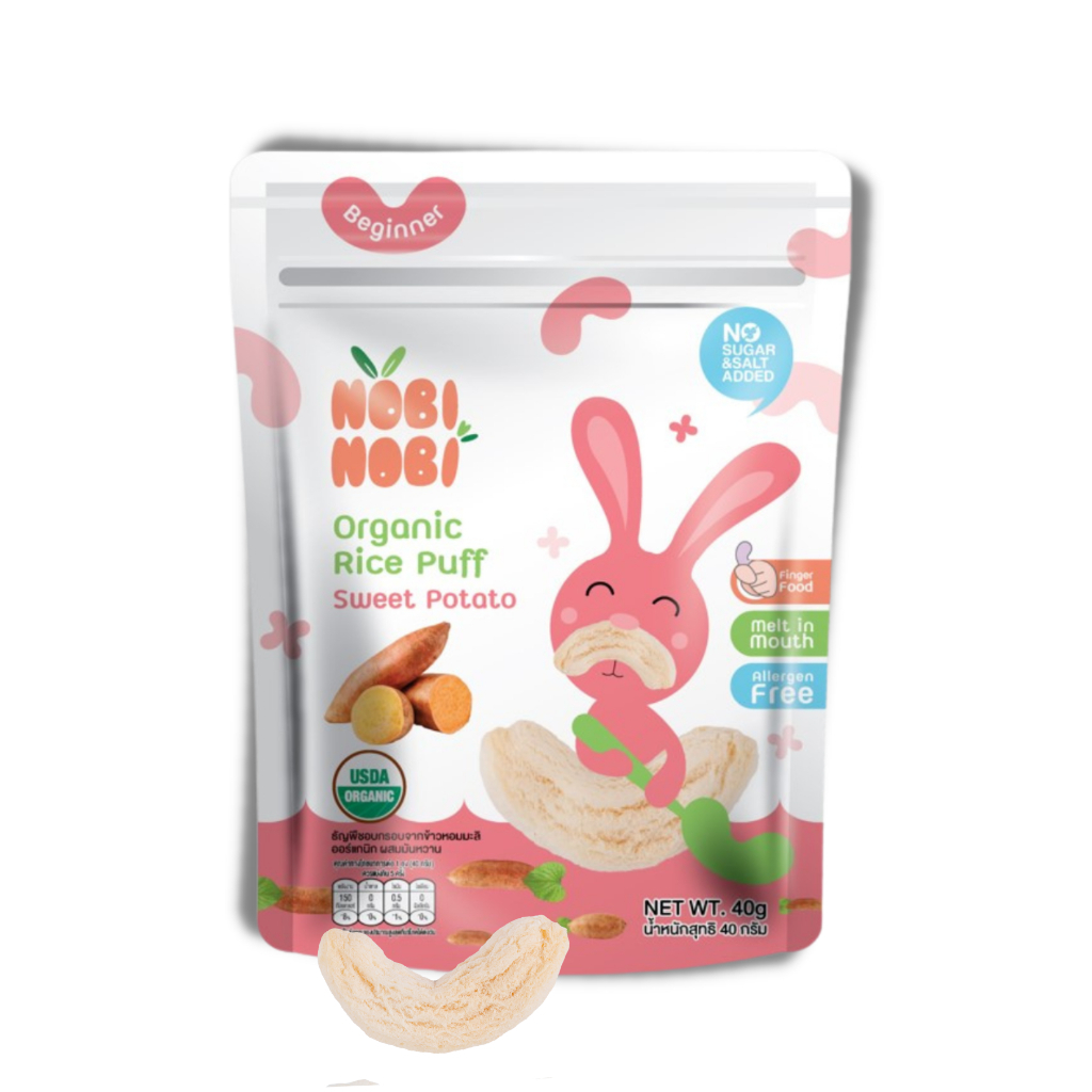 Nobi Nobi Organic Ready To Eat Baby Snacks - Sweet Potato (40g ...