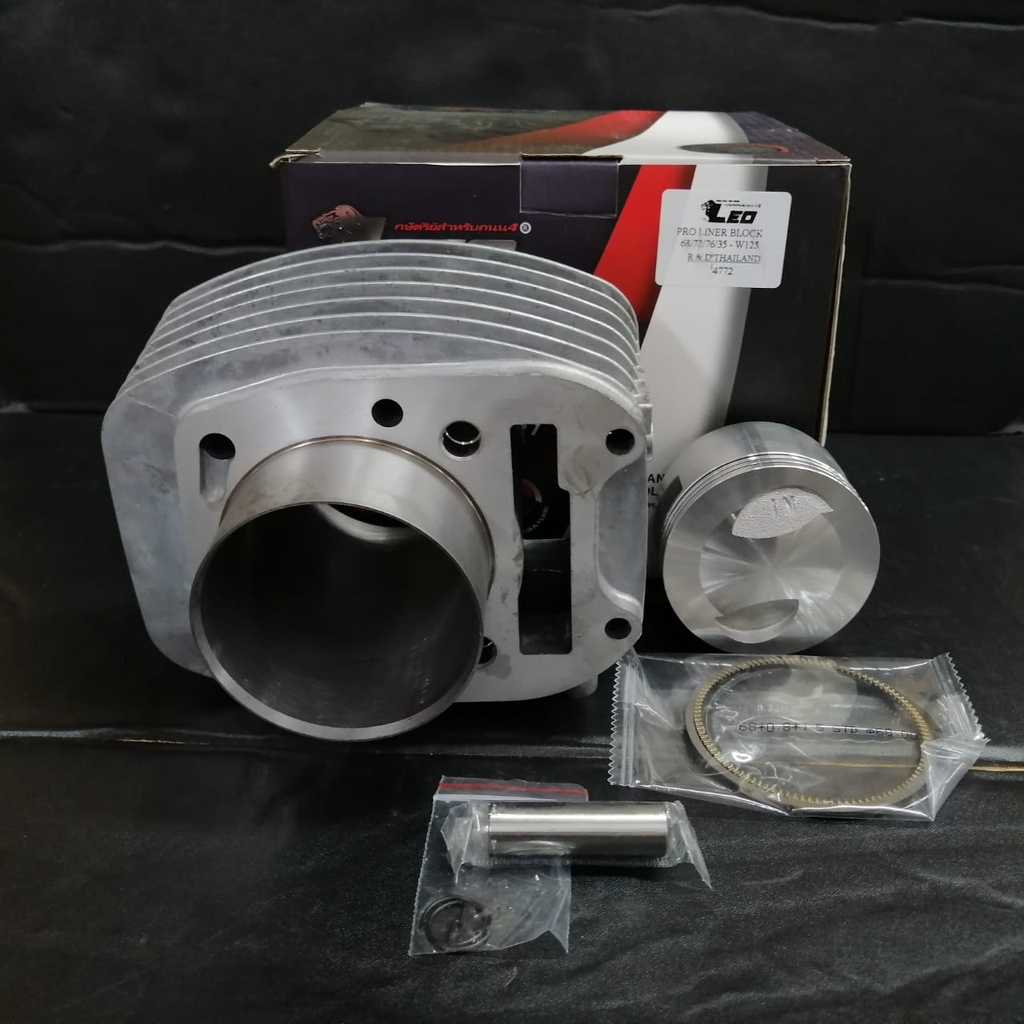 WAVE 125 / WAVE125 LEO RACING PRO LINER BLOCK ( 68MM & 70MM ) | Shopee ...