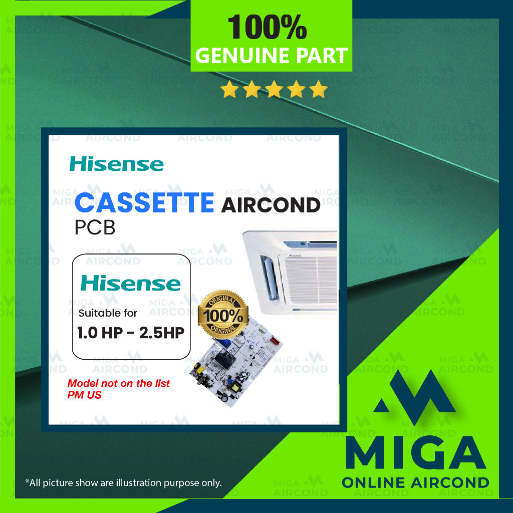 [ORIGINAL/GENUINE] Hisense Cassette Indoor PCB BOARD HISENSE AUC20QFGS ...